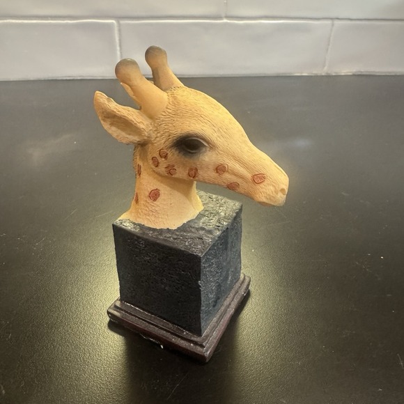 Art | Giraffe Head 45 Bust Resin Africa Safari Art Figurine Decor ...